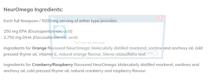 Alterra Neuromega Cranberry Raspberry 150ML – One Stop Natural